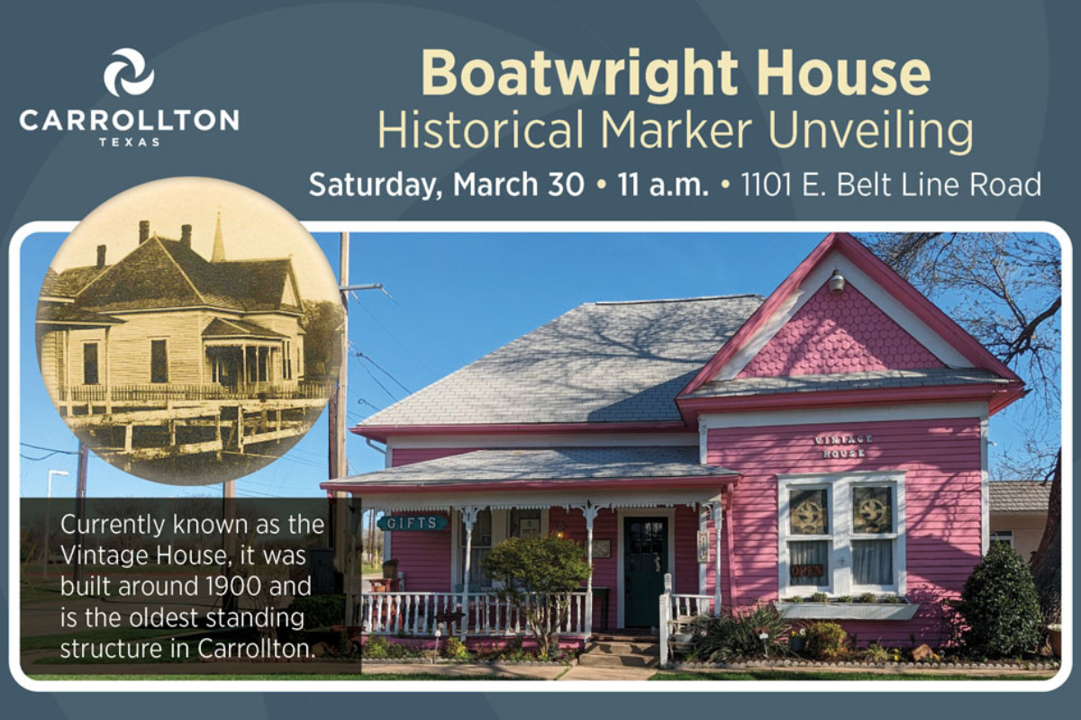 Carrollton to Unveil Historical Marker for Storied Boatwright House