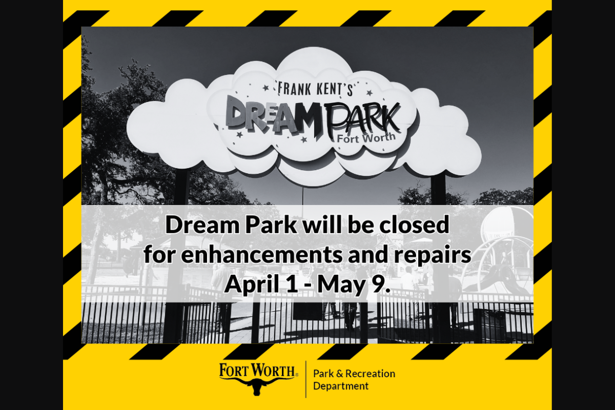 Fort Worth's Frank Kent Dream Park Set for April Revamp, Reopening in