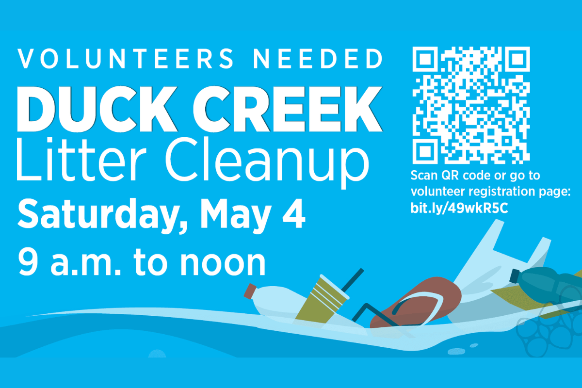 Garland Calls for Volunteers to Aid in Third Annual Duck Creek Litter