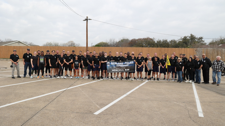 Garland Police Academy Cadets Honor Fallen Officers with Memorial Run