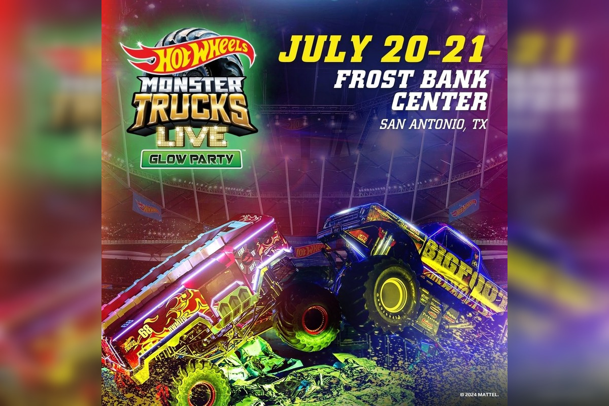 Hot Wheels' Monster Trucks Glow Party Revs Up for San Antonio's Frost