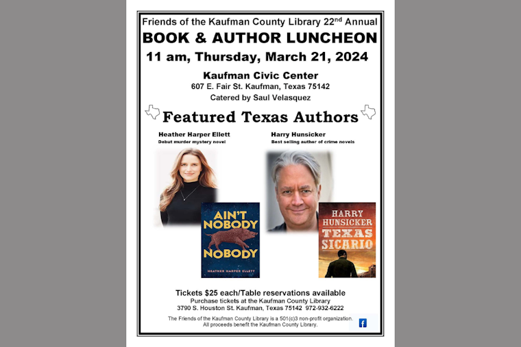 Kaufman County Library's 22nd Annual BOOK & AUTHOR LUNCHEON to