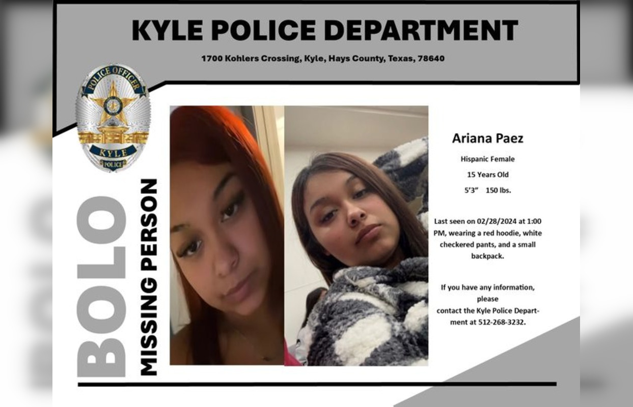 Kyle Police Confirm Safe Return of Missing Teen Ariana Perez,