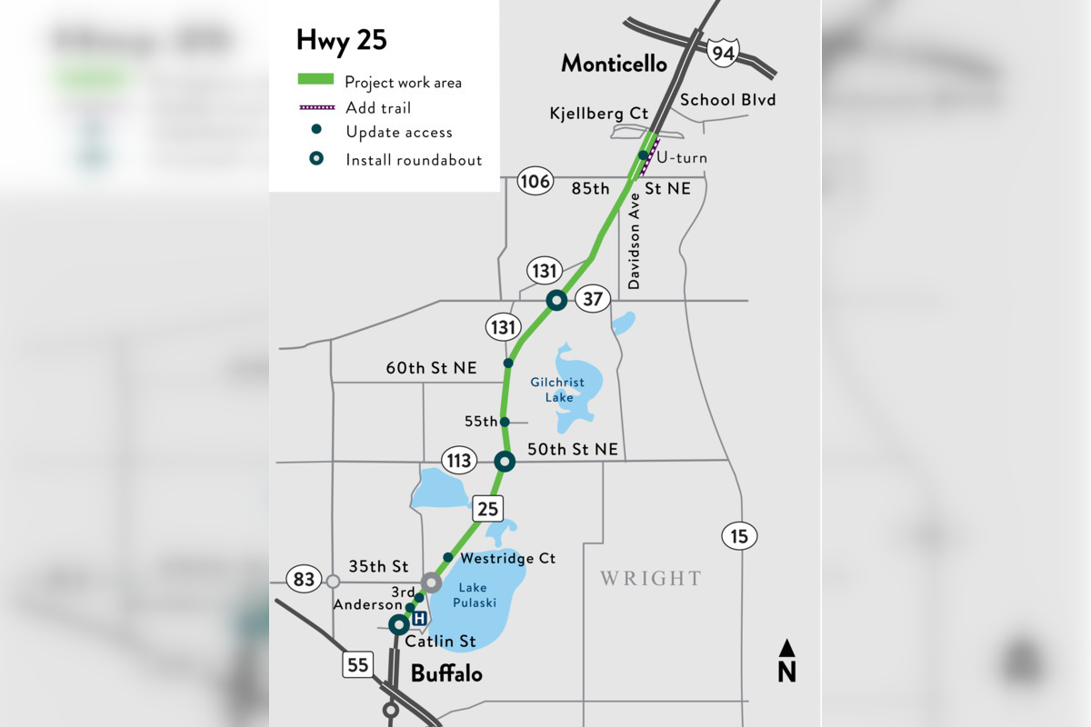 Monticello to Buffalo Residents Gear Up for Major Hwy. 25 Road Project