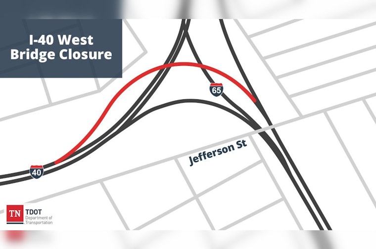 Nashville Drivers Brace for I-40 West Bridge Closure During Major