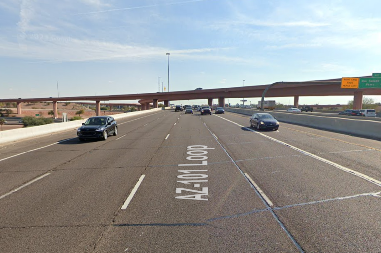 Person Injured in Multi-Vehicle Collision on Loop 101 in Tempe, Causes
