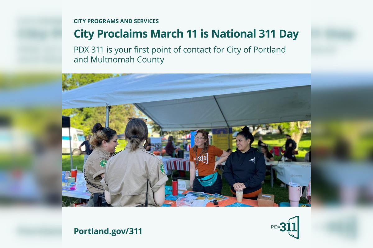 Portland Celebrates National 311 Day, Honors Non-Emergency Service's
