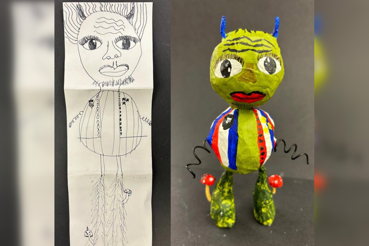 Portland Students Bridge Generations with 'Exquisite Corpse' Art