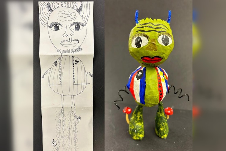 Portland Students Bridge Generations with 'Exquisite Corpse' Art