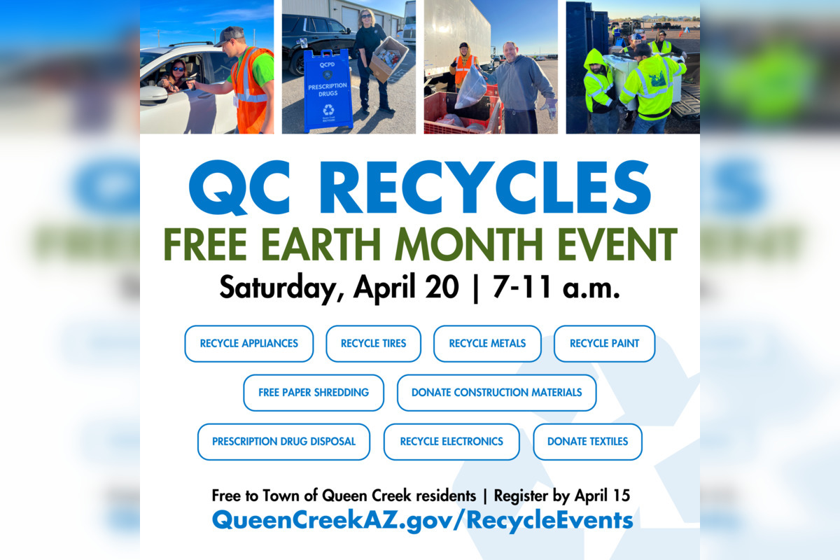 Queen Creek Announces QC Recycles Event for Eco-Conscious Residents to