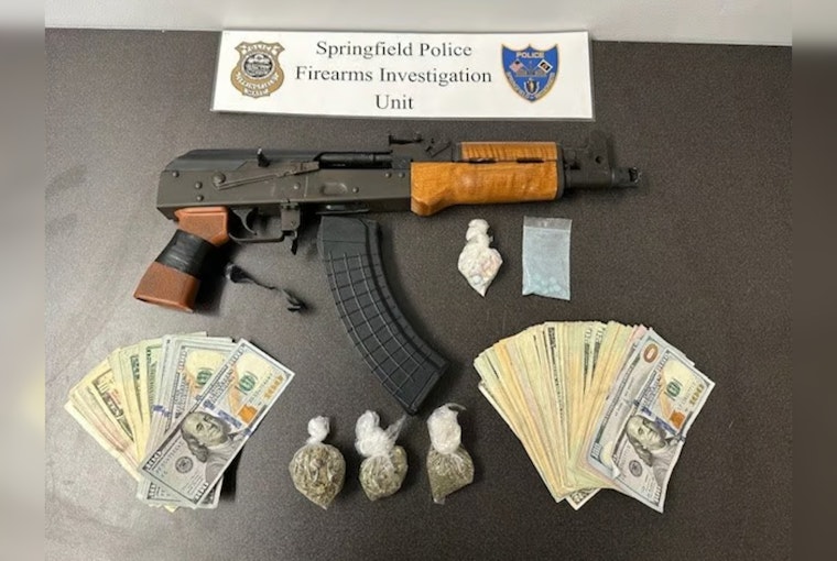Springfield Police Seize AK-47 Style Rifle, Drugs, Arrest Three in