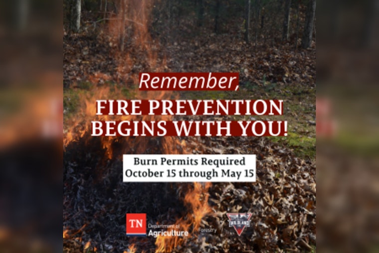 Tennessee Officials Mandate Burn Permits Through May 15 to Prevent