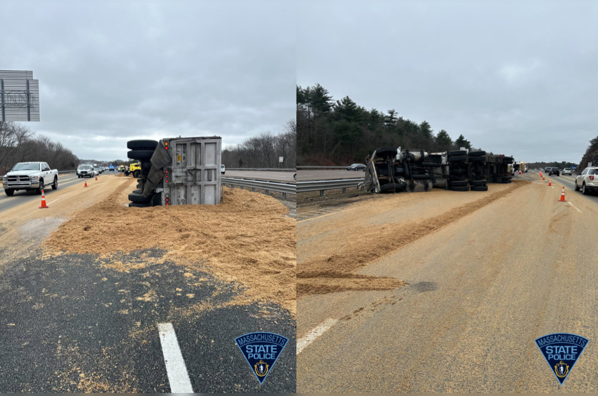 Tractor-Trailer Rollover on Rt 93 South Causes Major Delays in