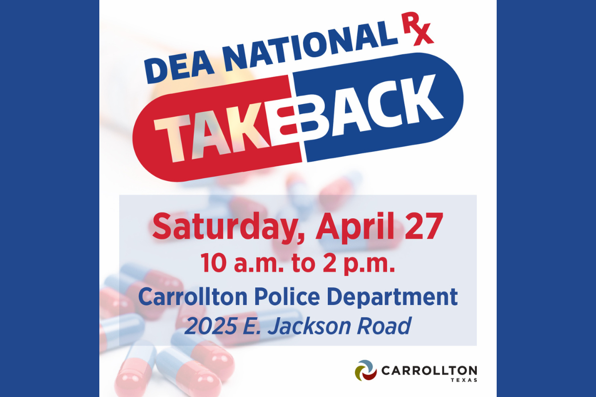 Carrollton Joins National Prescription Drug Take Back Initiative This