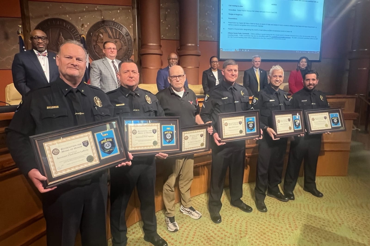 Cedar Hill Police Department Celebrates Bravery of Officers in July