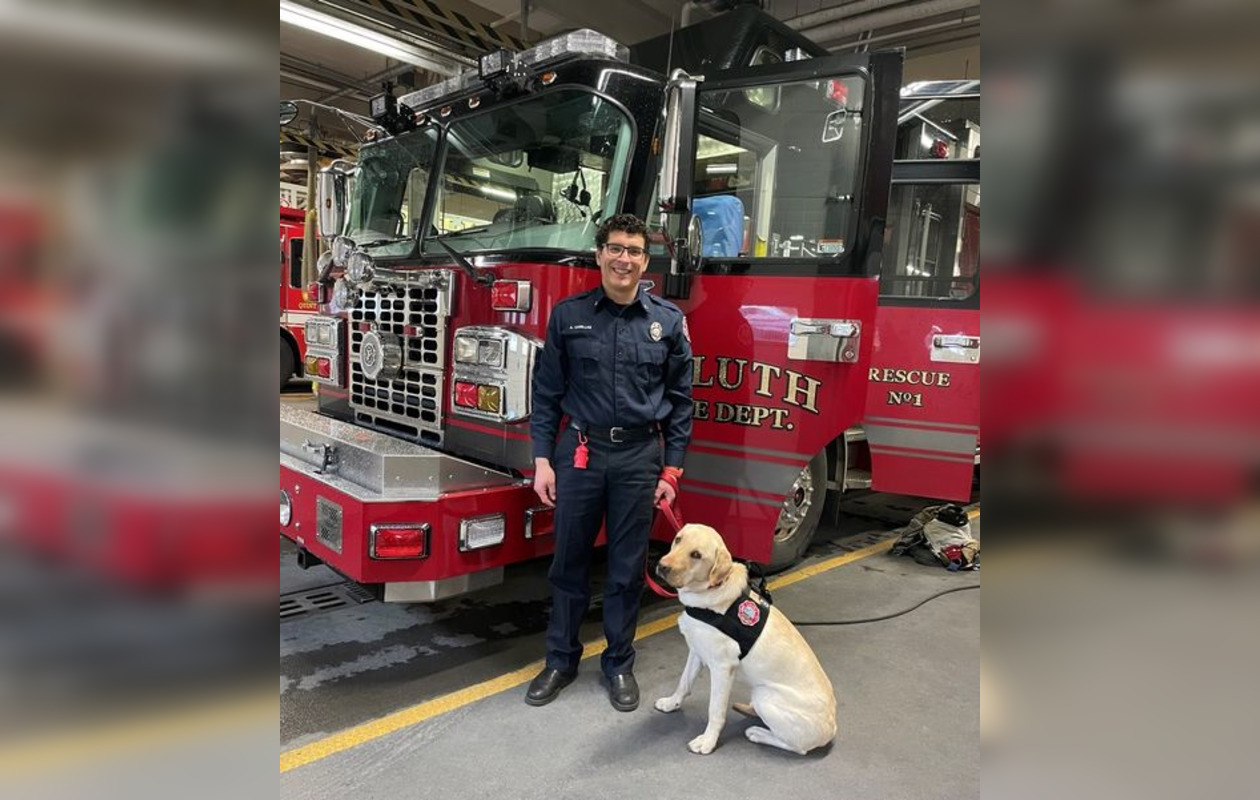 Duluth's Newest Firefighter is a Sniffing Pro: Meet Jack, the Fire