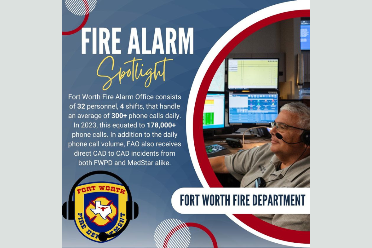 Fort Worth Fire Department Honors 911 Dispatchers During National