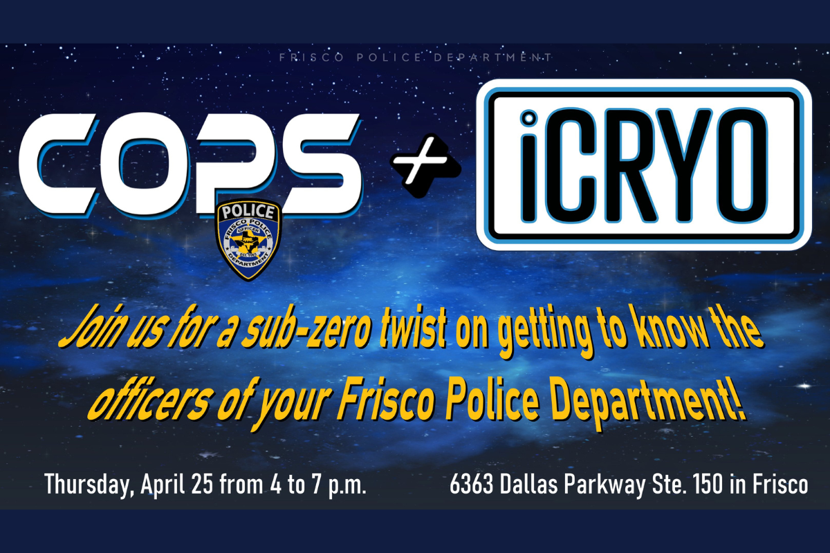 Frisco Police Warms Community Relations with "Cops and Cryo" Event at