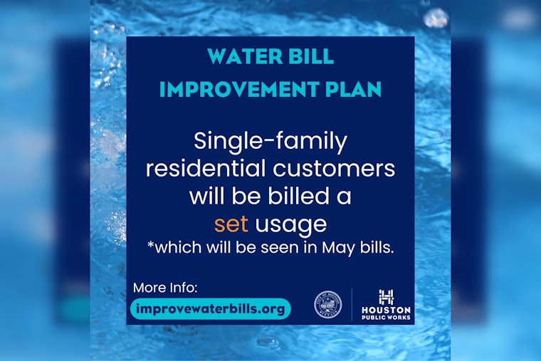 Houston Mayor Announces Overhaul of Water Billing System for