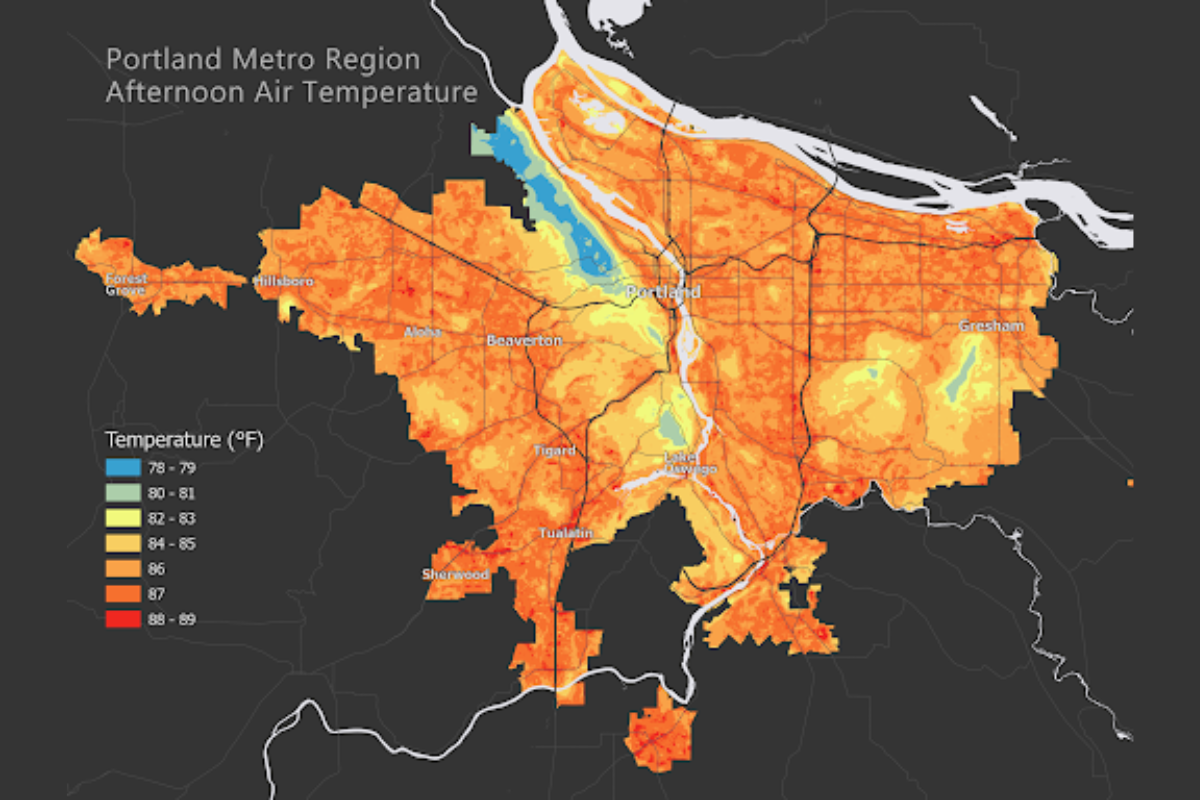 Portland Metro Area Takes Bold Step with Extensive Heat Mapping