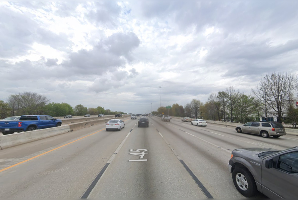 Semi-Truck Overturns on North Freeway in Houston, Two Hospitalized and