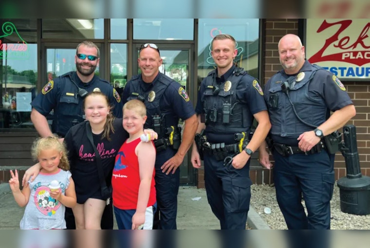 Bloomington Police Swap Handcuffs for Scoops in Community-Building