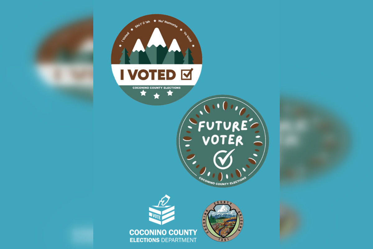Coconino County Unveils Multilingual "I Voted" Stickers Designed by