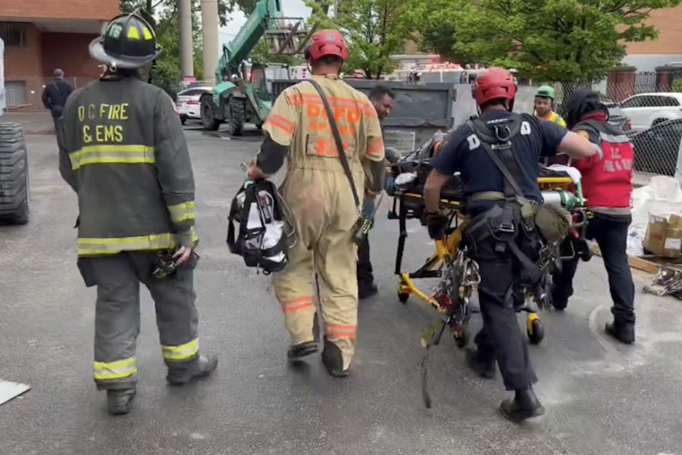 Critical Injury for Worker After Fall Down Open Shaft in DC Building
