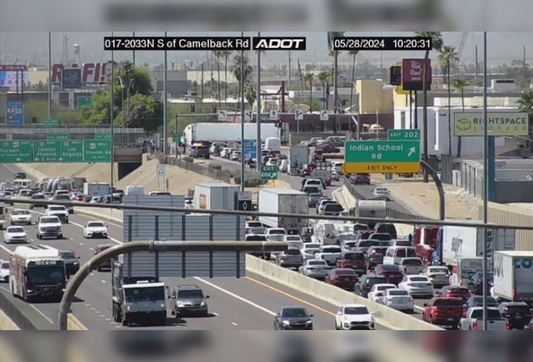 Interstate 17 Southbound Closed in Central Phoenix Due to Police