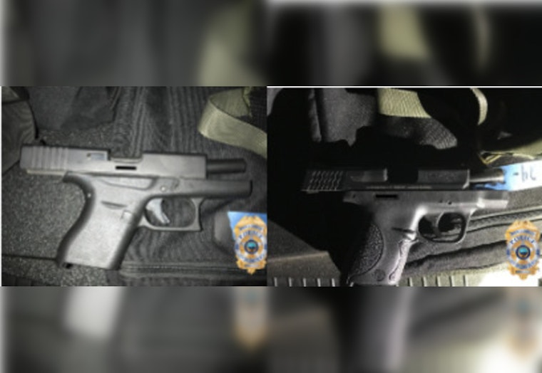 Long Beach Police Seize Firearms from Prohibited Individual in Traffic