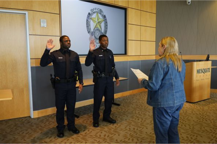 Mesquite Police Department Welcomes New Officers Bell and Murray to