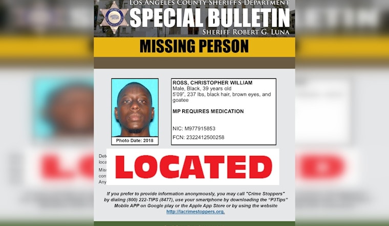 Missing Los Angeles Man Found, Ending Urgent Community Search Missing Los Angeles Man Found, Ending Urgent Community Search