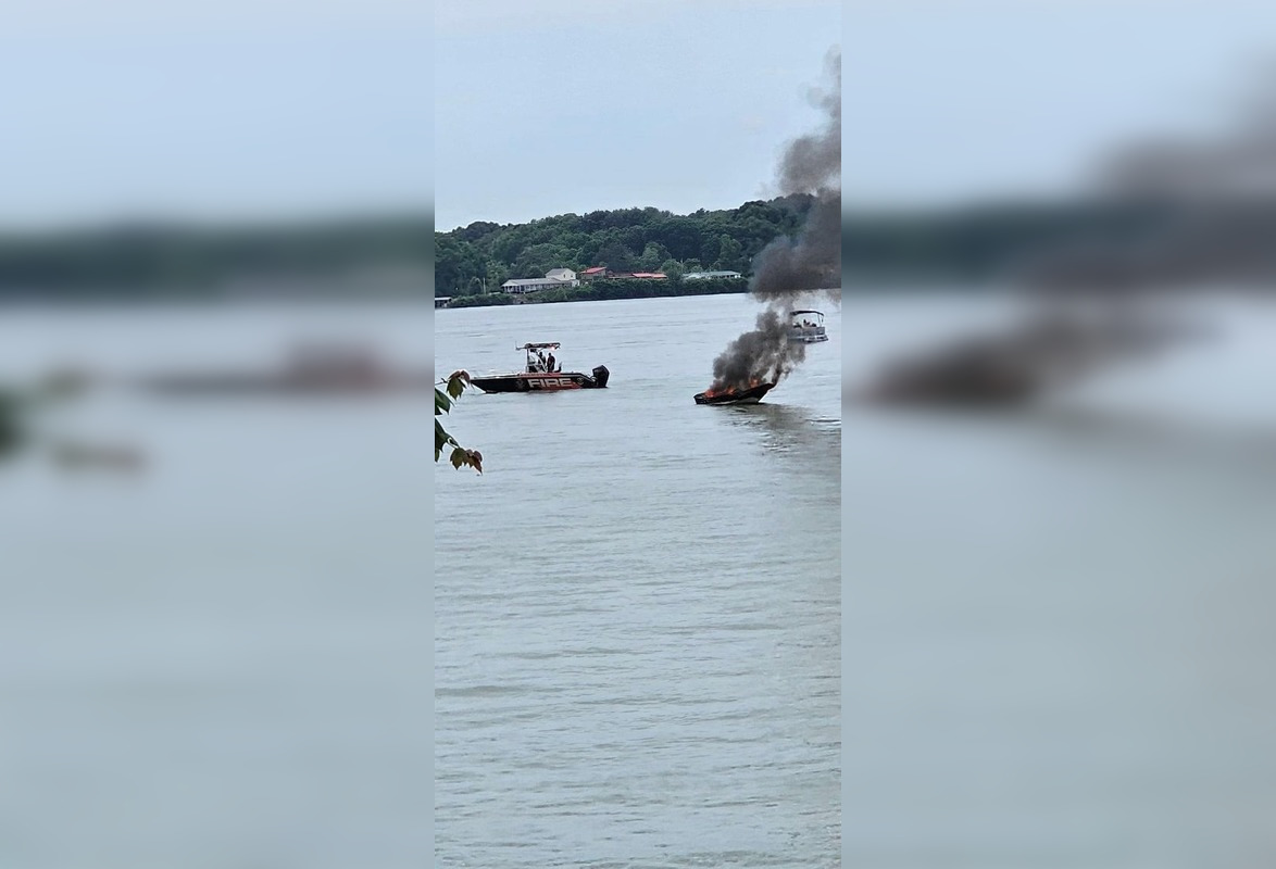 No Injuries Reported as Boat Engulfs in Flames After Alleged Explosion