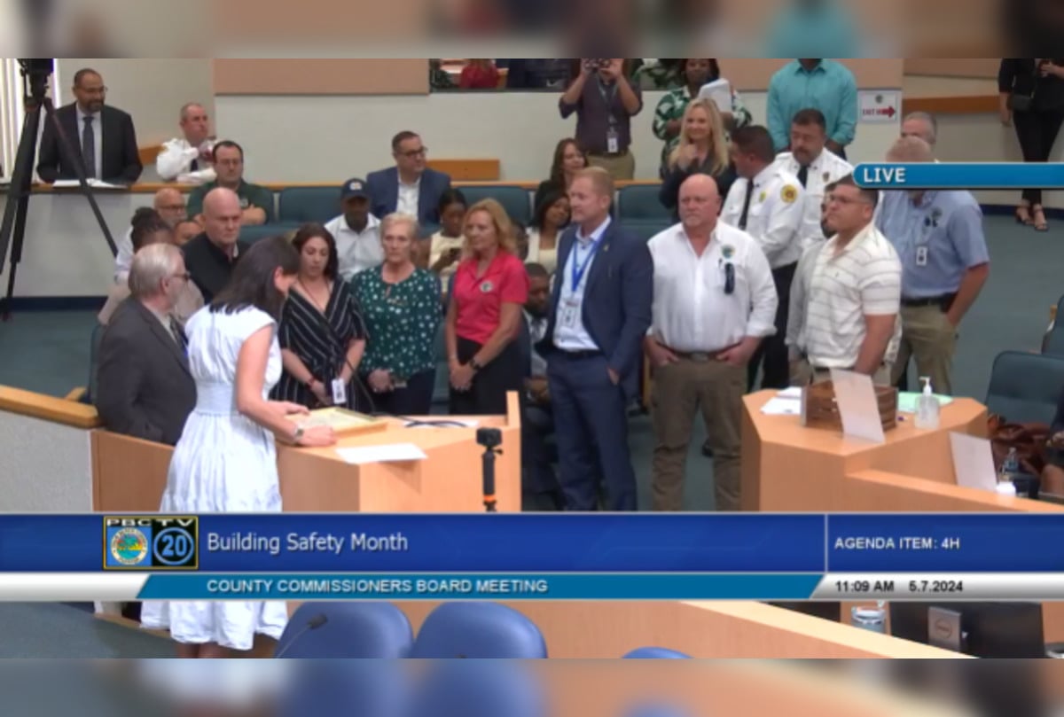 Palm Beach County Proclaims May Building Safety Month in 44th Annual