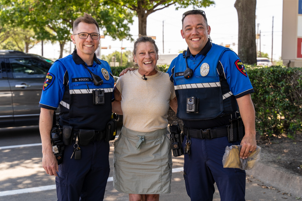 Plano Police Officers Assist Unhoused Woman, Embody Spirit of