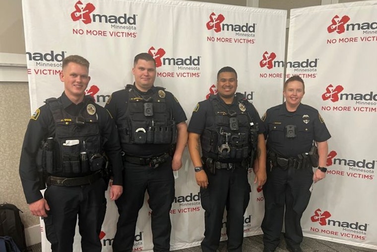 St. Paul Officers Honored by MADD Minnesota for Exceptional DWI