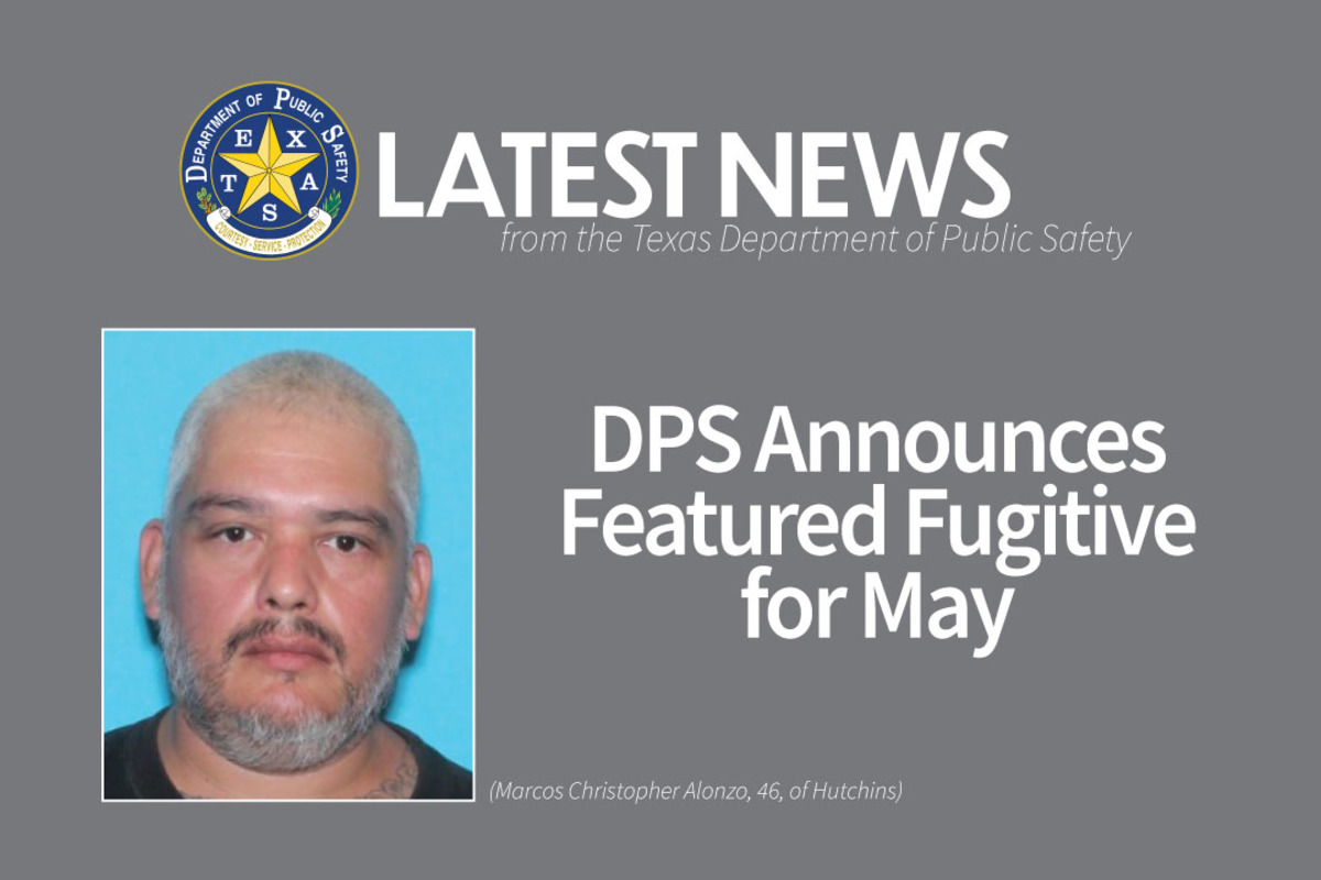 Texas DPS Offers $4,000 Reward for Tips on Featured Fugitive from