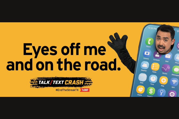 TxDOT Reignites '#TalkTextCrash' Campaign as Distracted Driving