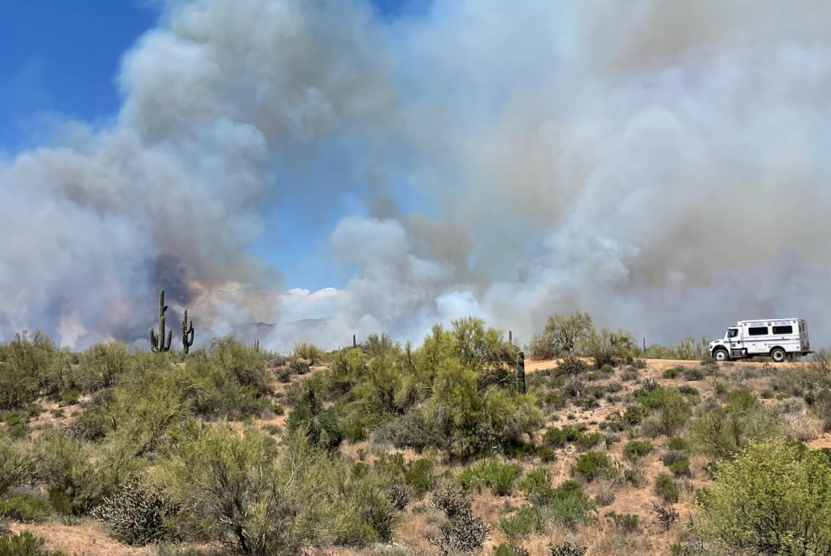 Unyielding Winds Fan Wildcat Fire to Over 13,000 Acres in Tonto