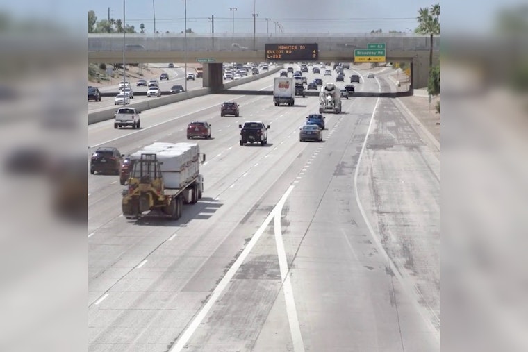 ADOT Enhances Traffic Flow on Loop 101 Near US 60 with New Lane