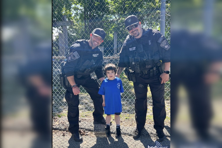Boston Police Engage with Roslindale Youth at Conley School Field Day