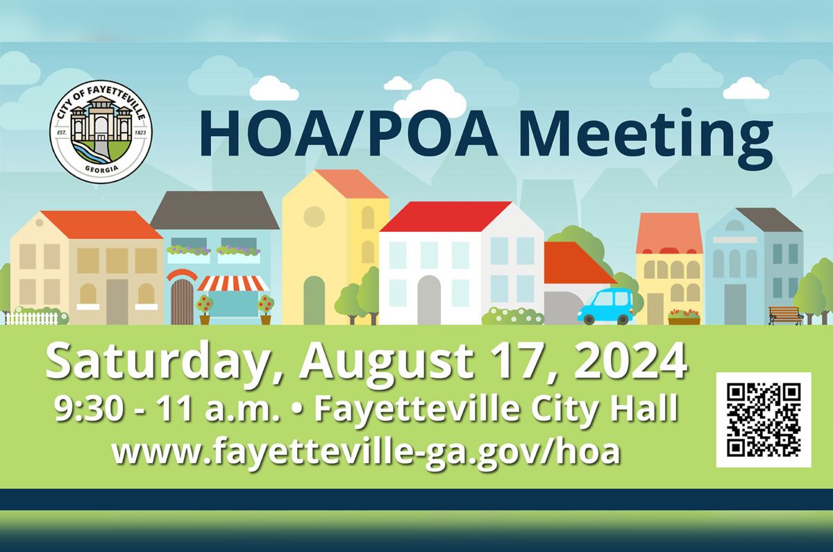 Fayetteville Invites Community Leaders to HOA/POA Meeting for Civic