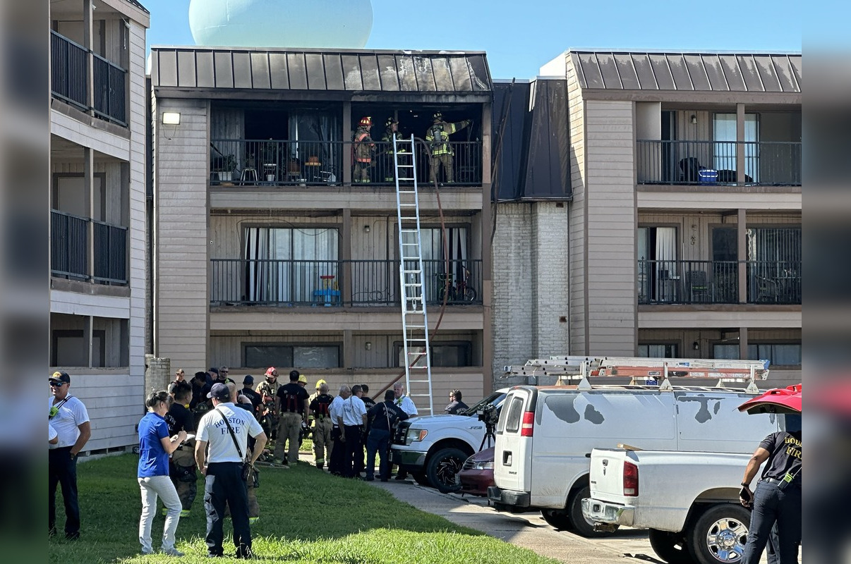 Four Rescued from Intense 2-Alarm Apartment Fire in Houston, Couple