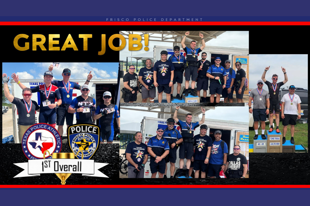 Frisco PD's Own Ofc. Profeta Secures Top Honors at Texas Police Games
