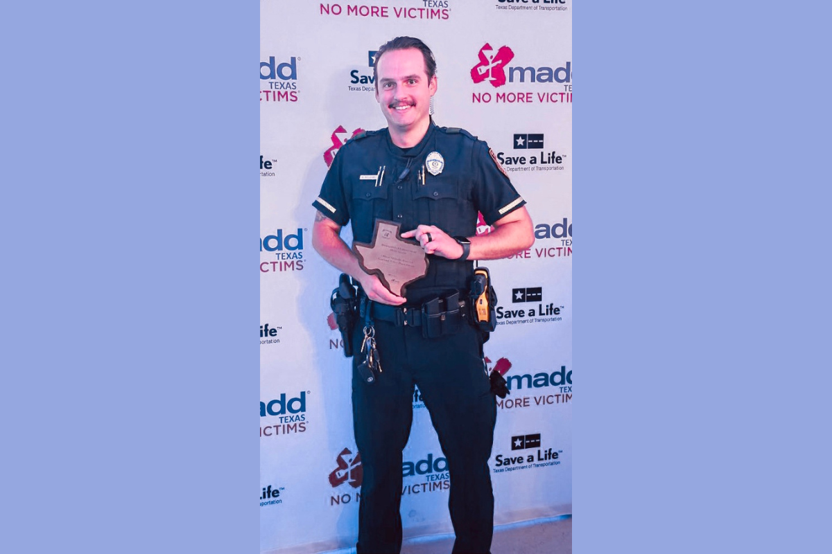 Garland Officer Nicholas Roussel Honored with MADD’s Distinguished