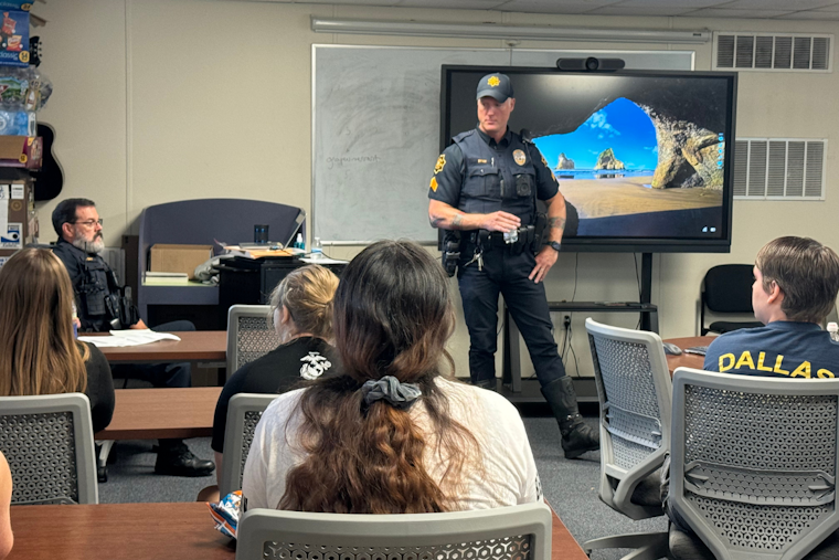 Grapevine Police Engage Students with Drone Demos and Traffic Safety