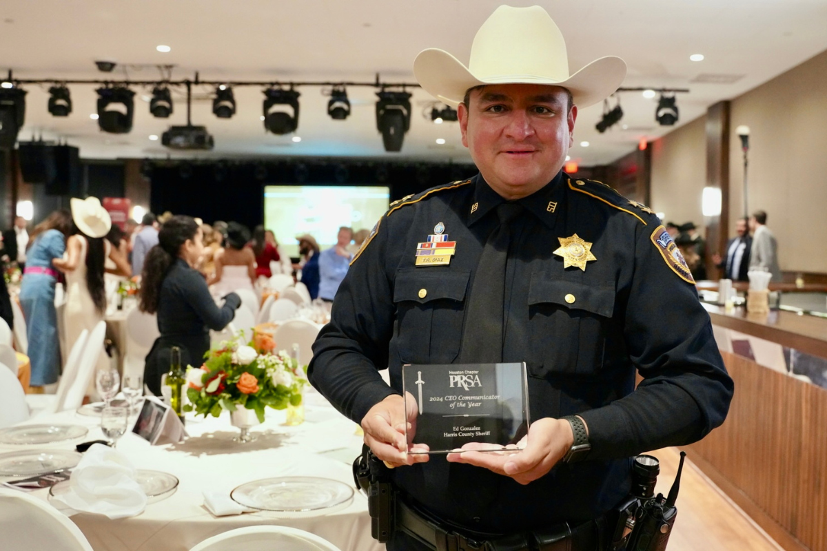 Harris County Sheriff Ed Gonzalez Honored with PRSA Houston CEO