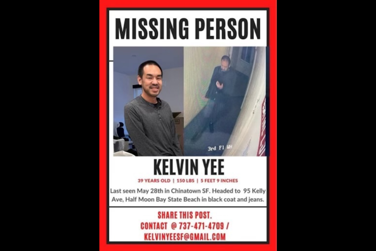 Search Intensifies for Missing North Beach Resident Kelvin Yee Last