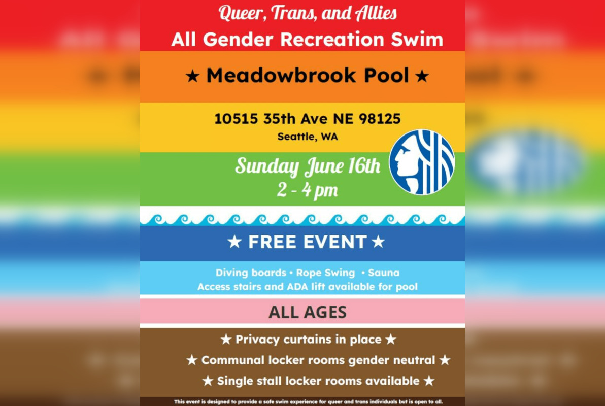 Seattle's Meadowbrook Pool Hosts Free All Gender Swim for Queer, Trans
