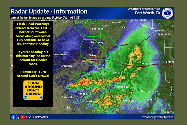Severe Weather Strikes North and Central Texas: Dallas Faces Flood